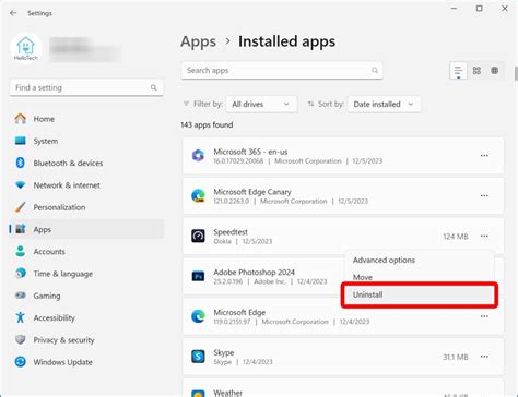How To Uninstall Any Apps From Your Windows 11 Pc Hellotech How