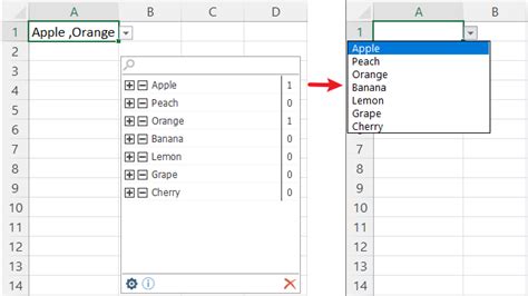 Clear Advanced Drop Down List In Excel