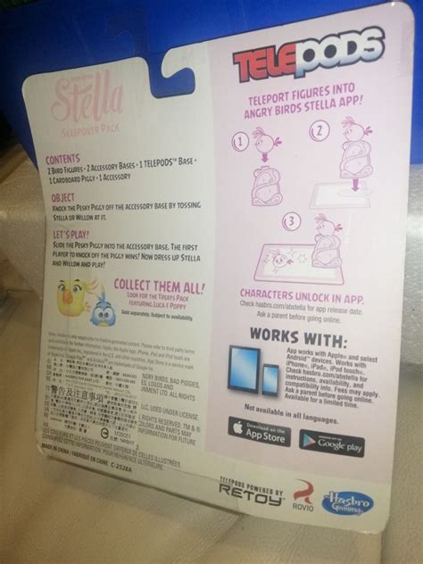 Hasbro Gaming Angry Birds Stella Telepods 2 Misb Hobbies And Toys Toys And Games On Carousell