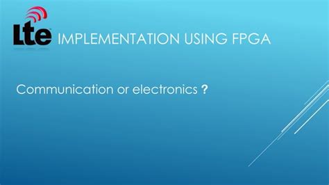 Lte Implementation Using Xilinx Fpga Pdf