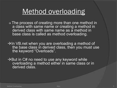 c method overloading ppt