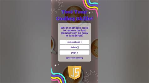 Test Your Coding Skills Array Methods Youtube