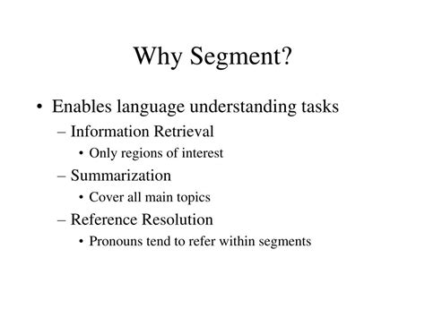 Ppt Combining Prosodic And Text Features For Segmentation Of Mandarin Broadcast News