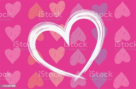 하트 사랑 패턴 벡터 일러스트 레이 션입니다 사랑과 발렌타인 데이 개념 2월에 대한 스톡 벡터 아트 및 기타 이미지 2월 공휴일 귀여운 Istock