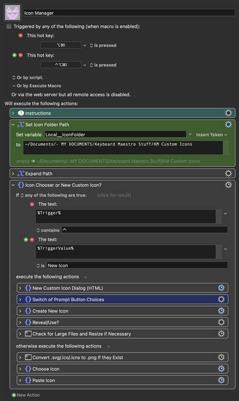 Custom Icon Manager Macro Library Keyboard Maestro Discourse