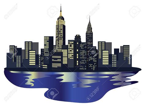 5 New York City Skyline Clip Art Preview New York City Sky
