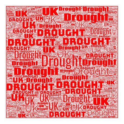 Uk Drought Text Header Background Illustration Stock Illustration