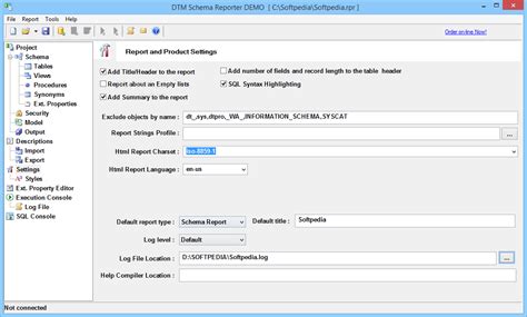 DTM Schema Reporter Professional Download Softpedia