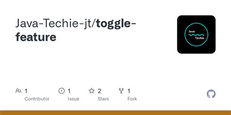 GitHub Java Techie Jt Toggle Feature