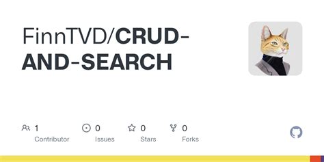 Github Finntvdcrud And Search