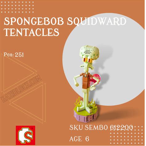 Sembo™ 612200 Spongebob Squidward Tentacles Brick Set Kazi Block