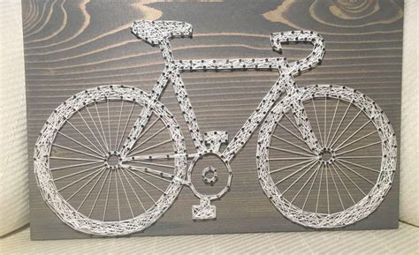 Made To Order Bicycle String Art Sign Bike Art Personalized Sports