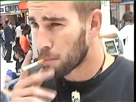 Sexy Aussie Man Smoking