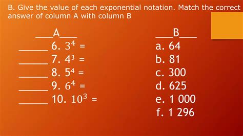 Exponents And Exponential Notationpptx Physics Science