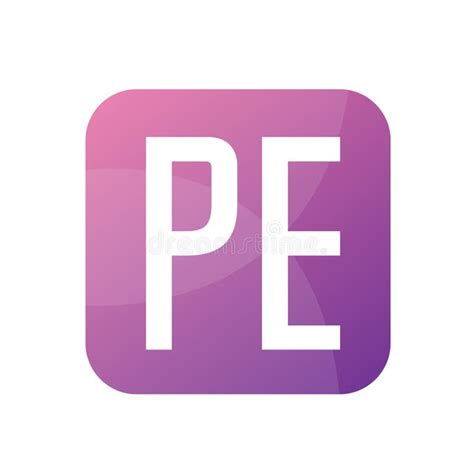 Pe Letter Logo Stock Illustrations 1812 Pe Letter Logo Stock