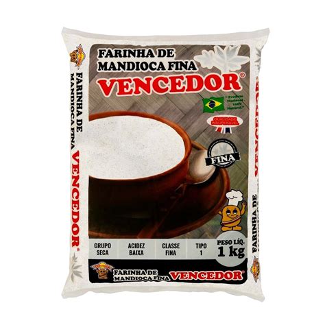 Farinha Mandioca Crua Fina Vencedor 1 Kg Carrefour