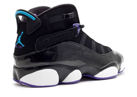 Air Jordan 6 Rings Gs Vibrant Purple Varsity Black Yellow 323419 001
