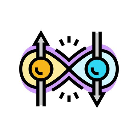 Entanglement Quantum Technology Color Icon Vector Illustration 36930568