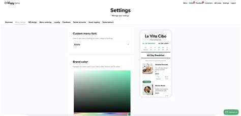 qr code menu design documentation happy menu