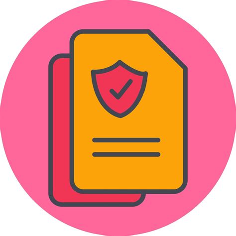 Document Protection Vector Icon 41336671 Vector Art At Vecteezy