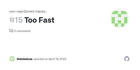 Too Fast Issue 15 Non Reai Gimkit Hacks GitHub