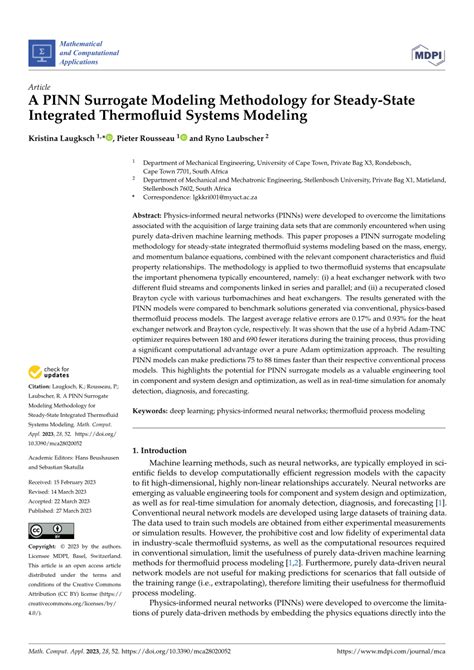 pdf a pinn surrogate modeling methodology for steady state integrated