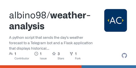 GitHub Albino98 Weather Analysis A Python Script That Sends The Day S Weather Forecast To A