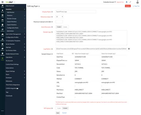 Squid Proxy Logs Log Management For Squid Proxy Logs Site24x7 Online Help Site24x7