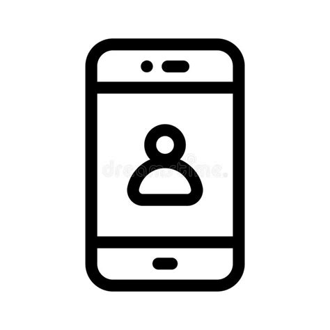 User Profile Stock Vector Illustration Of Smartphone 340076128