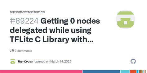 Getting 0 Nodes Delegated While Using Tflite C Library With Tflite Flex