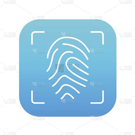 指纹扫描线图标