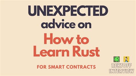 How To Learn Rust Which Blockchain You Should Pick Youtube