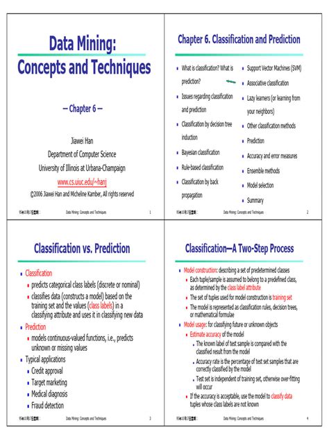 Data Mining Concepts And Techniques Pdf Statistical Classification Support Vector Machine