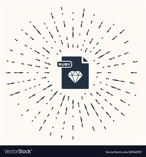 grey ruby file document download ruby button icon vector image