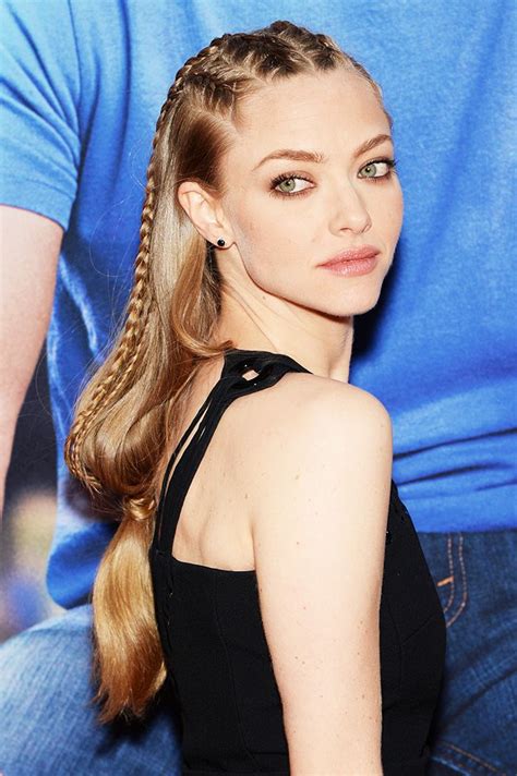 Amanda Seyfried Rocks 90s Cornrows Looks Awesome Sporty Half Up