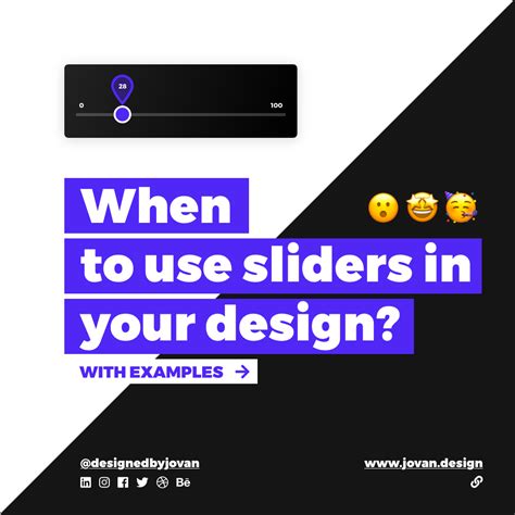 Sliders Slider Inputs When To Use Them On Behance