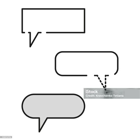 Messages Icons Frames Chat Message Icon Dialog Frame Vector