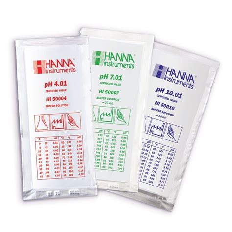 Hanna Hazır Solüsyonlar Hi70010p Ph 10 01 25°c Calibration Buffer Sachets 25 X 20ml