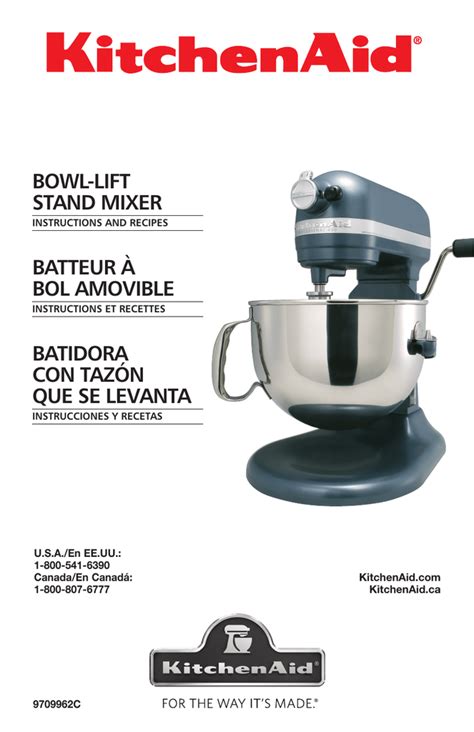 Kitchenaid Stand Mixer Manual Best Website