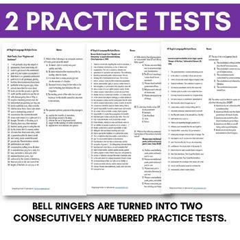 AP Language And Composition Exam Review Pack AP Lang AP English Language