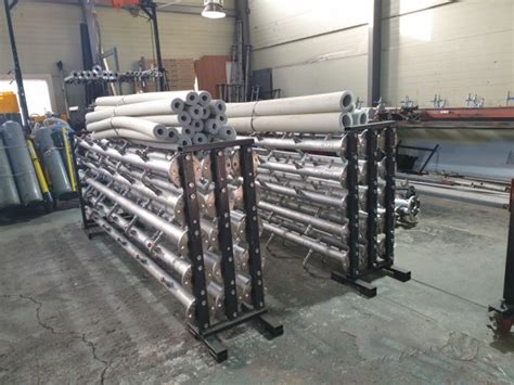 화성공장외 캐스케이드 모듈 용접완료후 기압테스트 및 현장 출고 공정 기계설비 엠케이산업개발