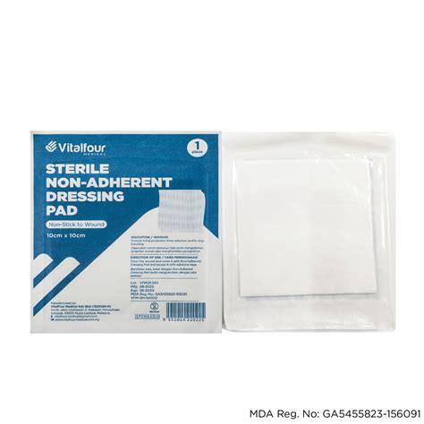 Sterile Non Adherent Pad Vitalfour Medical