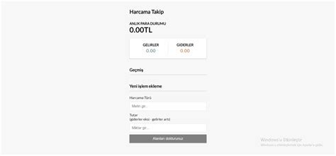 Github Kodluyoruz Gaziantep Front End Bootcamp Odev Harcama Takip Turgutkafali Odev