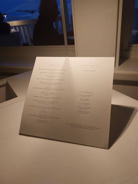 Menù Completo E Carta 2025 Uliassi A Senigallia Thefork
