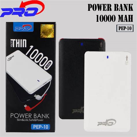 Jual Powerbank Power Bank Merek Pro Slim Led Pep Mah Original Shopee Indonesia