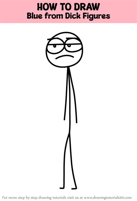 How To Draw Blue From Dick Figures Dick Figures Step By Step DrawingTutorials101 Com