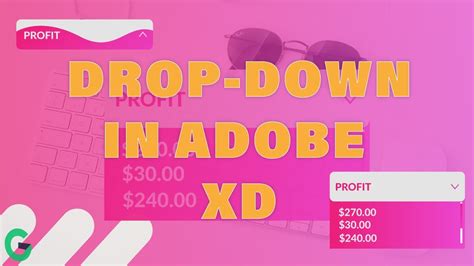 how to make drop down menu animation easy adobe xd tutorial web