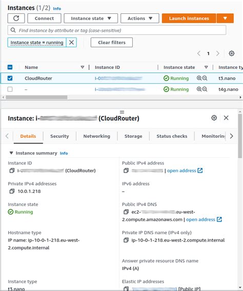 creating virtual static ip with mikrotik chr and aws