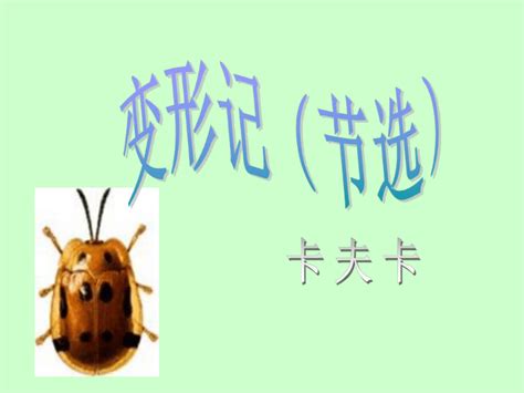 第六单元14 2《变形记》课件 共29张ppt 统编版必修下册 21世纪教育网