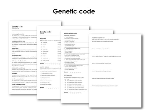 Genetic Code Made By Teachers